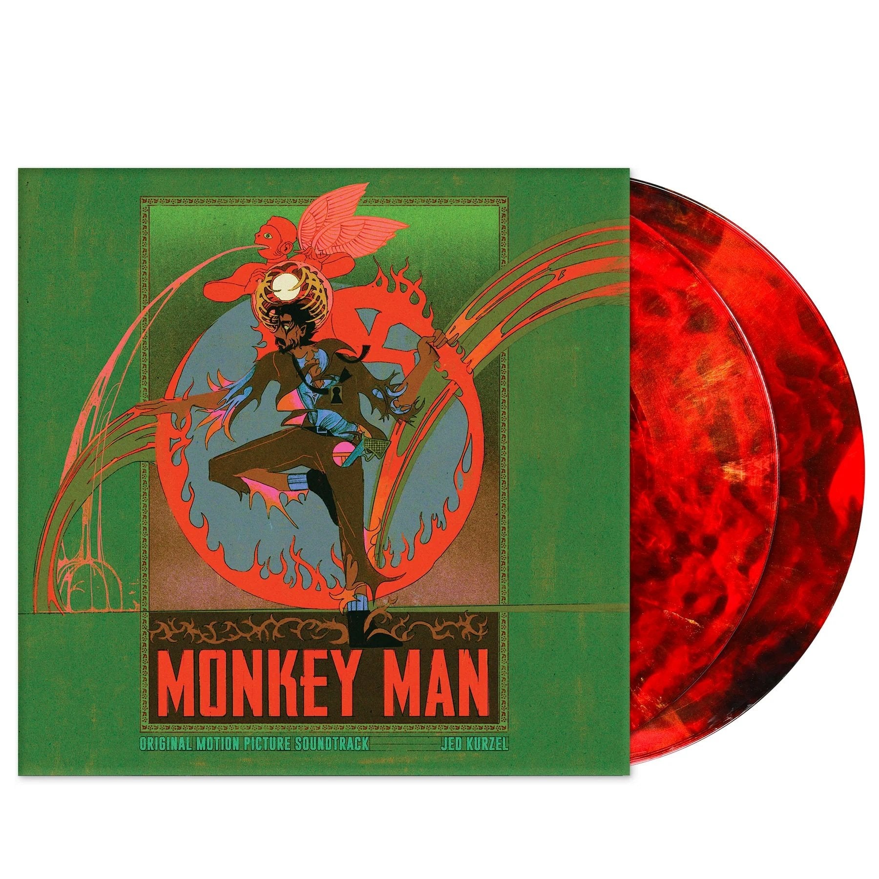 Monkey Man OST – Jed Kurzel – Colored Vinyl 2 LP – Cosmic Freqs. Records